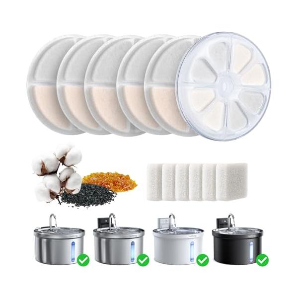 ホワイト/-/FN-W08L・PatternName:6組みフィルター・対応噴水猫用噴水フィルターはFEELNEEDY猫用噴水FN-W08L-S、FN-W08L-PBと性があります。・交換頻度 2〜4週間ごとにフィルターを交換することをお勧...