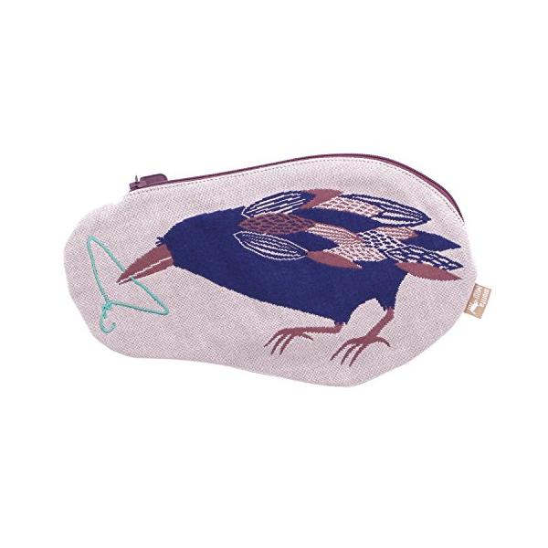 カラス/ポーチ/A-65936-90-BE・パッケージ個数:1・本体サイズ:約22×13cm・素材・材質:(本体)綿100%、(裏地)ポリエステル100%・原産国:中国