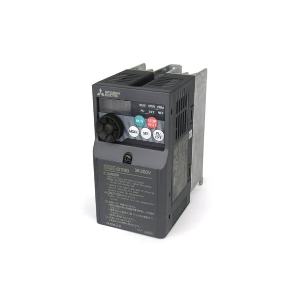 単品ブラック/0.4KW/FR-D720-0.4K・Size:0.4KW・パッケージ個数:1・適用モーター容量（kW）：0.4・電圧クラス：200Vクラス・電源相数：3相入力・制御方式：Soft-PWM制御/高キャリア周波数PWM制御（V/...