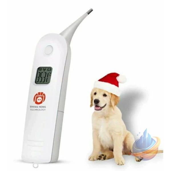 期間限定200円クーポン 動物用体温計電子体温計 ペット温度計 最速の測定時間は6秒に達することができます、です犬、猫、馬、ペット、家畜のための速直腸温度計