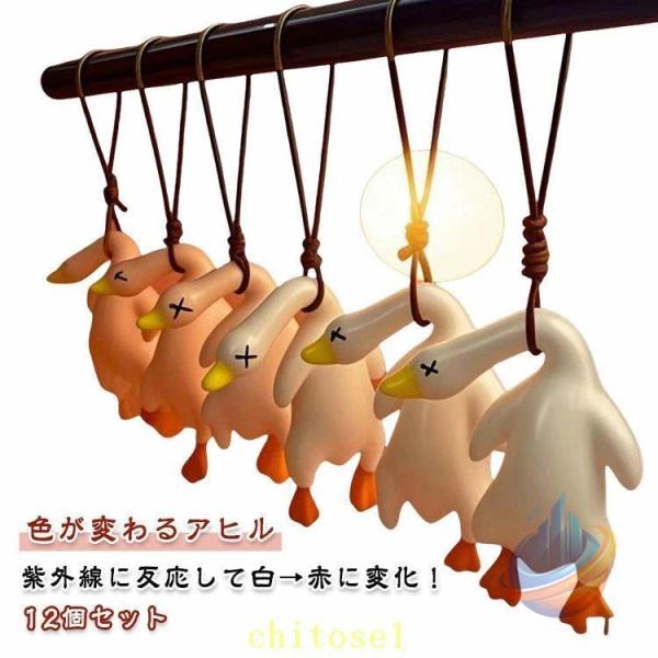 紫外線に反応して白→赤に変化！UVの強さを視覚でチェックできる「UVチェッカー機能付き北京ダックキーホルダー」日差しが強くなるこれからの季節にぴったり！ 紫外線に当たると色が変わり、日焼け止めを塗る必要性を思い出させてくれる実用性も備えてい...