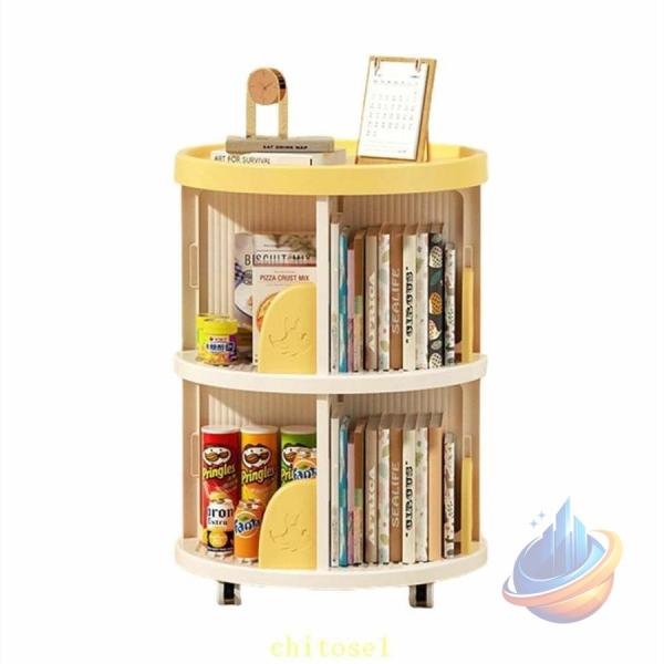 商品説明         　商品詳細   【PP素材の耐久性】無塗装のPP素材製で、無臭かつ静音。コンパクトな設計が狭いスペースに最適です。回転機能で場所を取らずに多くの収納を実現。   【360°ロック可能キャスター】本棚は全方位に回転し...