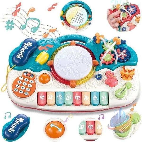 音楽おもちゃ 子供 多機能 ピアノ?鍵盤楽器の玩具 赤ちゃん 幼児 子ども 知育玩具 電子 ピアノ 鍵盤楽器の玩具 男の子 女の子 キーボード 楽器