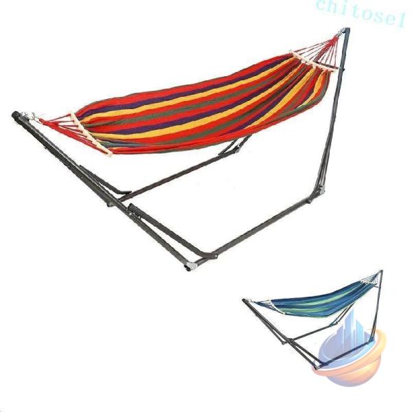 ポータブルハンモック ハンモック 自立式 折りたたみ  室内 屋外 持ち運び 2WAY
