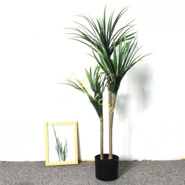 １、人工観葉植物（プラスチック）、ポット鉢付き（サイズに合わせて選ぶ）。サイズが写真に示す寸法を参考にしてください。２、【高：110cm、150cm、180cm。 黒い鉢付き。】【本物そっくり】上質なプラスチック(PE)で作製されて、色褪せ...