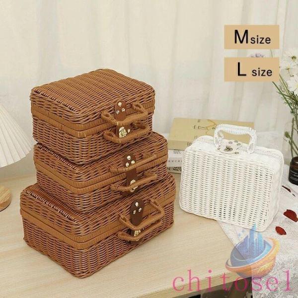 9商品情報 素材/材質PP  商品M：26×17×11cm L：30×21×13cm  その他商品説明ナチュラルなデザイン 日用品を収納出来るだけでなく、癒し空間を演出することもできます。 製造元：中国  納期商品ページの納期（選択肢ところ...