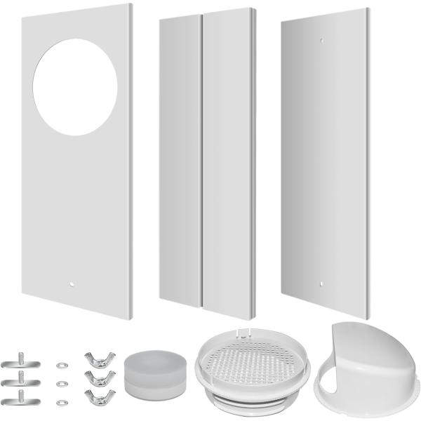 ?? エアコンの効率を最大限に引き出す革新的なアイテム窓からの熱気の侵入を防ぎ、冷房効果をアップさせる窓用エアダクト＆シーリングパネル。定置型エアコンから出る排熱を効率よく外へ逃がし、冷却効率を向上させながら電力消費を抑えます。?? 高耐久...