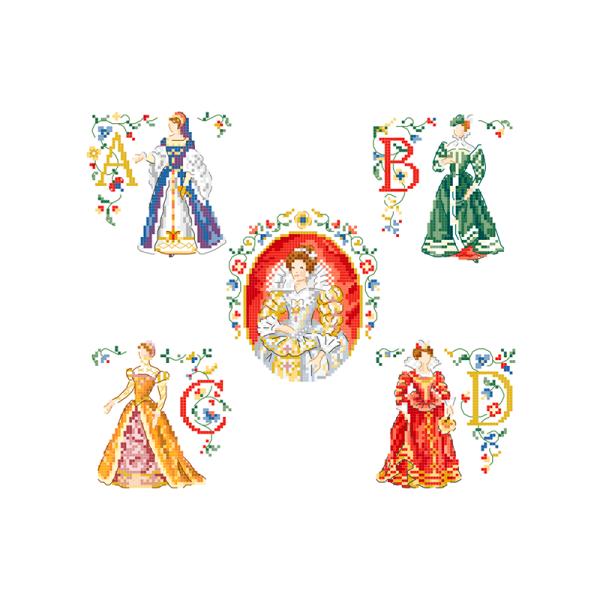 フランスパリの人気デザイナー　ヴェロニク・アンジャンジェの可愛いクロスステッチ図案集です。A-Z図案になります。タイトルテーマに沿ったアルファベットモチーフ。お好きなデザインに出会えます様に！