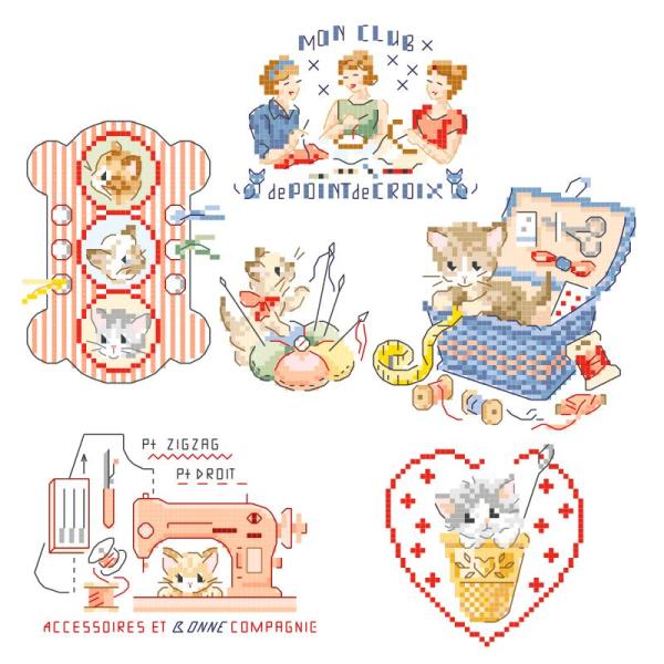 画像の図案集に使う刺繍糸をセットに致しました