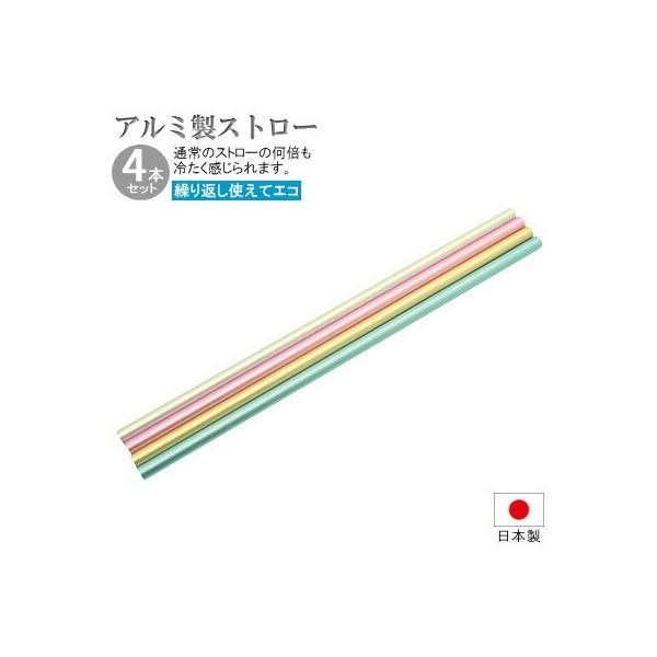 暑い夏に最適なストロー！ ※冷たい飲み物専用です。熱い飲み物には使えません。 ●熱の伝わりに優れたアルミ二ウム素材の為、通常のストローの何倍も冷たく感じます！ ●繰り返し洗って使えるエコストロー。 ●マドラーとしても使えます。 ●暑い夏の贈...