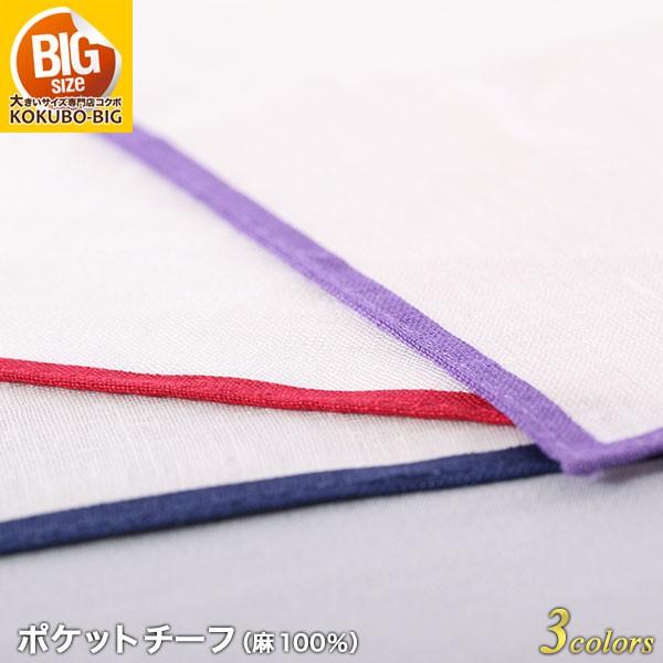 上質感のある真っ白なリネン生地とふちを彩るシックなカラーが印象的なリネン100％のポケットチーフです。※麻特有の“ネップ（繊維の節が生地表面に出てしまったり、茶系色のついた繊維が表面に出てしまうこと）”が見られる場合があります。麻の自然な素...