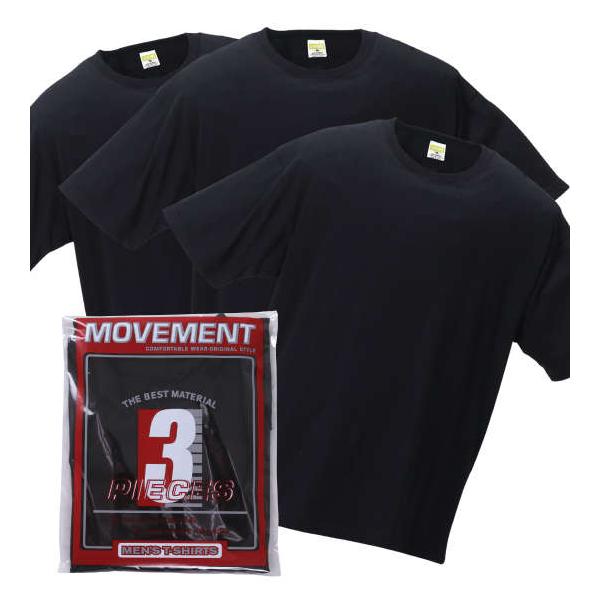 クルーTシャツ3枚パックMANCHES綿 100%サイズ　バスト　総丈　裾周り　肩幅　袖丈　アームホール　袖口3L　130　83　130　60　26　60　424L　140　85　140　62　27　64　445L　150　87　150　6...