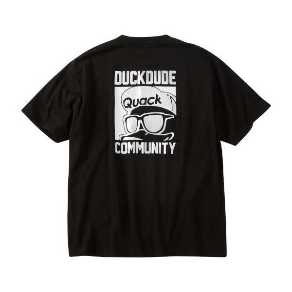 DUCK DUDEシルバープリント半袖Tシャツb-one-soul綿 100%サイズ　バスト　総丈　裾周り　肩幅　袖丈　アームホール　袖口3L　130　78　130　58　24　60　424L　140　80　140　60　25　64　445...