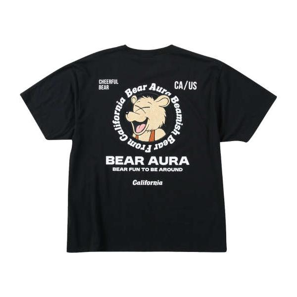 T/C天竺サガラ刺繍半袖TシャツBear Auraポリエステル 65%綿 35%サイズ　バスト　総丈　裾周り　肩幅　袖丈　アームホール　袖口3L　130　78　130　58　24　60　424L　140　80　140　60　25　64　44...