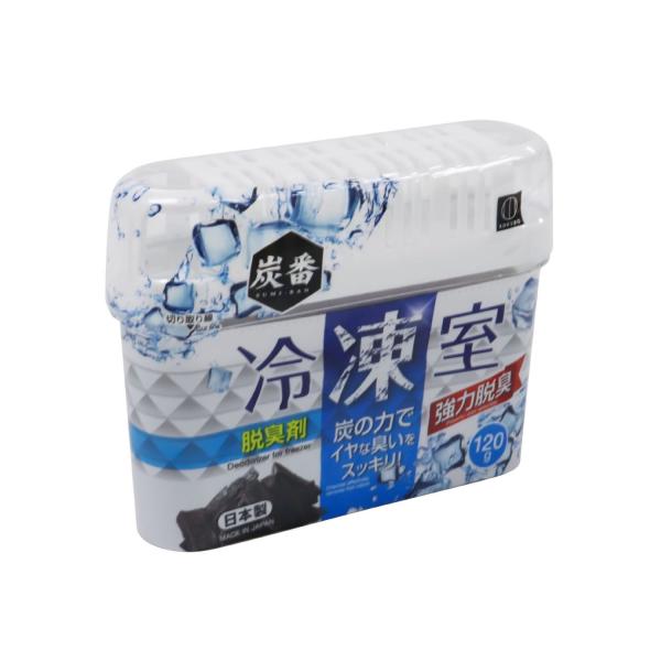 【特長】◎冷凍室用の脱臭剤。◎炭の力でイヤな臭いをスッキリ。強力脱臭。◎内容量：120ｇ◎使用の目安：冷凍室用（120Lまで）◎有効期間：効果は通常5〜6カ月（冷凍室の内容積や環境により異なります）◎日本製　MADE IN JAPAN【こん...