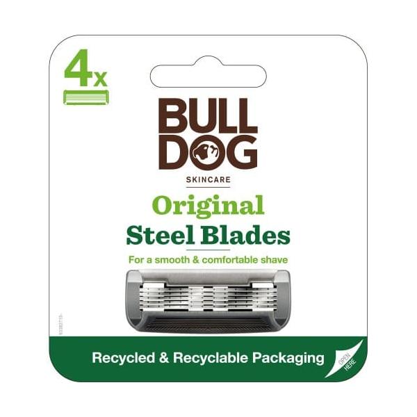 Schick(シック)　ブルドッグ　Bulldog　オリジナル　替刃　【4個入】(シック)ブルドッグ オリジナルバンブーホルダー専用の交換用替刃4コパックです。内容量 4個入商品説明  首振り式の5枚刃カミソリ。アロエ配合スムーザーが刃の滑...