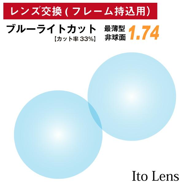 他店でご購入のフレームも対応OK！お手持ちのフレームに度付きレンズを入れたい方や視力が変わって違う度数のレンズに変えたい方、近視用で作ったメガネを老眼鏡用に作り変えたい方など、レンズ交換を承ります。商品代金に、レンズ代・交換作業代・当店から...