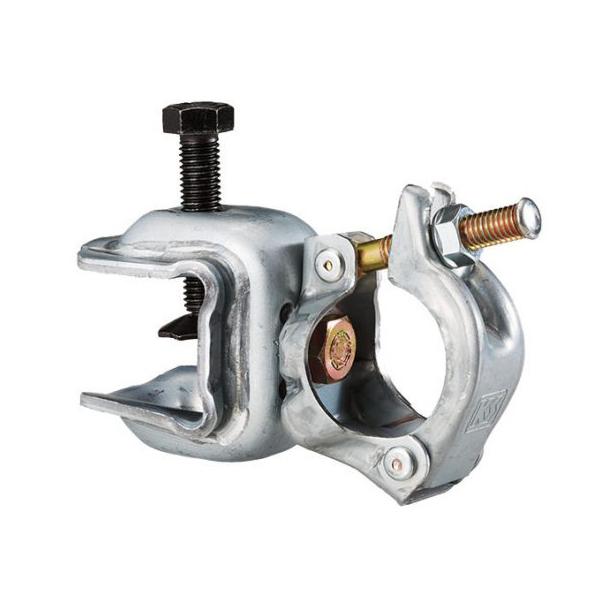 鉄骨にパイプをワンタッチで緊結できるクランプ。［垂直自在型］適応つかみ厚：0-40mm当たり面が広く、深い安定のいいリブ付メーカー名：KS品番：1301108品名：足場 コ型クランプ 1型自在 垂直自在型【法人限定商品】個人宅への配送ができ...