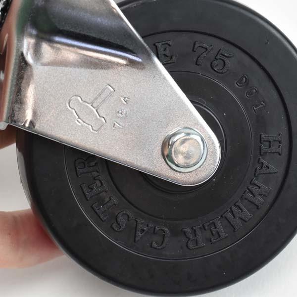 ハンマーキャスター 自在 ねじ込み式キャスター ゴム車 75mm 420EA-R75 | あかばね金物 | SitePromo