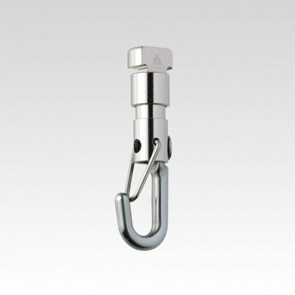 耐荷重：30Kg材質：シンチュウ　ステンレス仕上：ニッケルメッキΦ0.6〜1.5mmまでのループワイヤーを引っ掛けてご使用ください。メーカー名：荒川技研品番：CR-6(121220)品名：CRJアールクレール　フック型レールアタッチメント　...