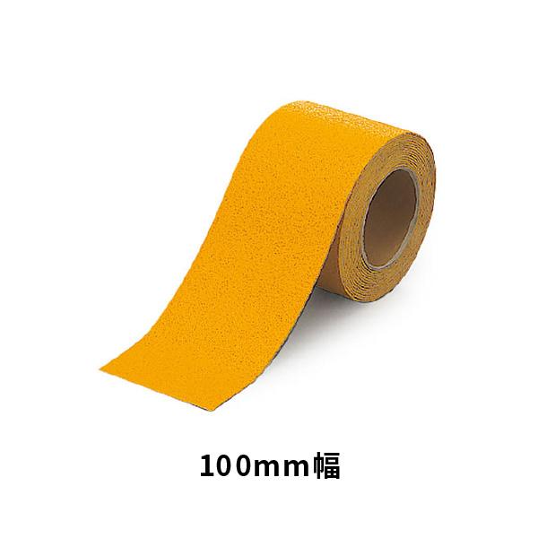 路面貼用テープ　反射タイプ100mm幅×5M巻×1.5mm厚材質：合成ゴム（反射）プライマーをご利用ください。メーカー名：ユニット品番：374-28品名：ユニラインテープ反射黄100ｍｍ幅×5M【他メーカー同梱不可】送料別途追加になります。...