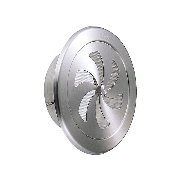 自然給排気口用部品 内壁換気口材質：SUS304、ツマミ：SUS303サイズ：φ75仕上：ミルキーホワイトスポット溶接組立防虫網（SUS304製、12メッシュの金網）が標準仕様で装着済み。メーカー名：宇佐美工業品番：UK-RN75S-MW(...