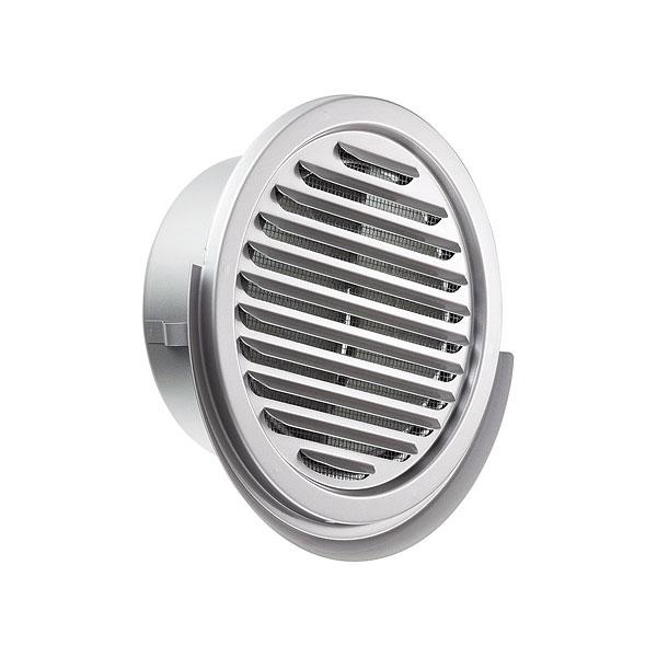 自然給排気口用部品 外壁換気口材質：SUS304サイズ：φ100仕上：メタリックグレースポット溶接組立防虫網（NSS442M3、10メッシュの金網）水切付の為、雨水や結露水による外壁面の汚れを軽減します。メーカー名：宇佐美工業品番：UK-S...
