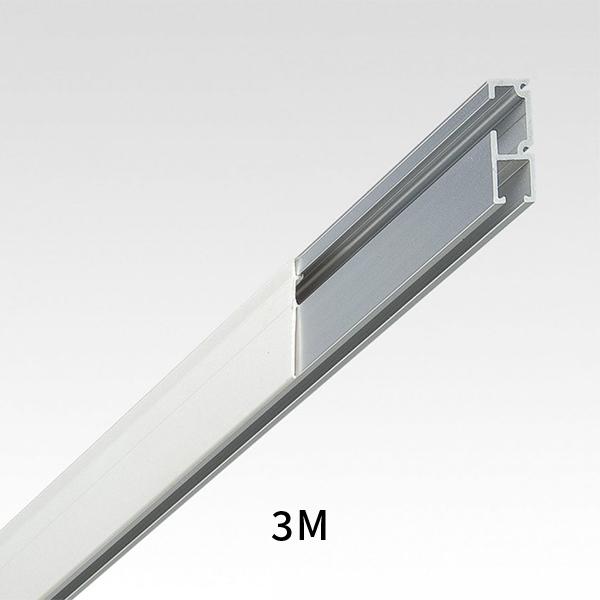 アールクレール本体レール+レールカバー後付許容荷重(kg)：30取付位置：壁面寸法：3m(穴数12個、穴径φ4mm)色：ホワイト材質:アルミ（カバー部プラスチック）仕上げ：アルマイト（カバー部ホワイト）付属：エンドキャップ2個ジョイントピン...