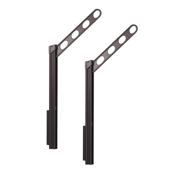 アーム長さ：450mmポール長さ：750mm4段階の高さ調節（0-120-240-360mm）材質　アーム、ポールキャップ：アルミダイカスト（塗装仕上）ポール：アルミ押出形材（アルマイト＋塗装）樹脂パーツ：ポリアセタール目安重量：30kg（...