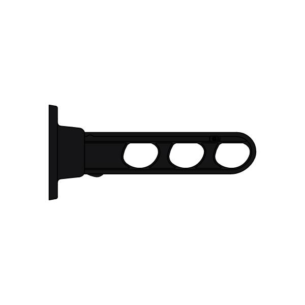 長さ：350mm三段活用　アーム角度：斜め上使用、水平使用、収納目安重量：30kg（2本1組）材質　本体：アルミダイカスト（塗装仕上)取付パーツ別売りメーカー名：川口技研品番：HD-35-BL(250090)品名：腰壁用アーム式【カート数量...