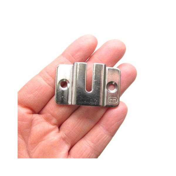 材質：ステンレス   画像内寸法の単位はミリです。   品番  CF-3A TYPE  着脱用 L1  40 L2  30 W1  25 W2  - H  12 S  16 A  3.3 B  17 d  4.2 T  2 Weight (...