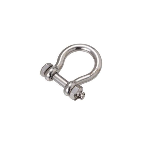 材質：ステンレスSUS３０４  ナット・ワリピン付  (mm)  品番 OBS-8 D 8 L 40 B 16 W 28 d 16 t 8 捻径 M-8 Weight(g) 78 使用荷重(kgｆ)(参考値） 275 使用荷重(kN)(参考...