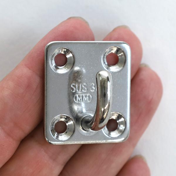 材質：ステンレス  画像内寸法の単位はミリです。  品番  OIP-5D  5A1  30A2  18B1  34B2  22H  19.5h  12d  4.2S  10T  2.5Weight (g)  21参考使用荷重 （ｋｇｆ） 1...