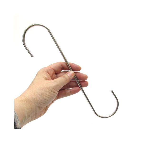 ステンレス  画像内寸法の単位はミリです。  (mm)  品番 SAD-5-250 D 5 L1 260 L2 250 S 48.5 R 25 Weight(g) 65 使用荷重(kgｆ)(参考値) 20 使用荷重(kN)(参考値) 0.2...