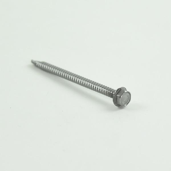 SUS410使用板厚2.8-4.5mm頭径10.5mm頭高さ4.5mmメーカー名：ミヤガワ金属品番：SHH4870品名：ステンレス ドリルねじ 六角頭 5×70【カート数量１】で【150本】のご購買となります【返品・交換・キャンセル不可】