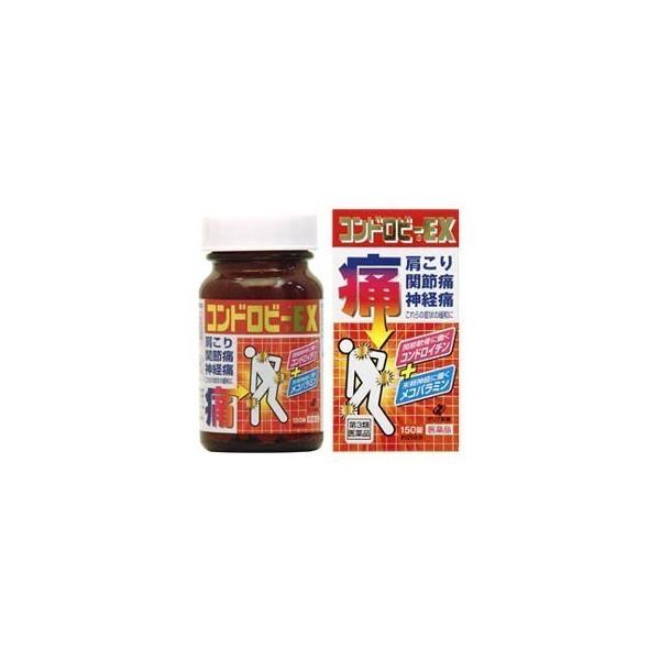 コンドロビーＥＸは、軟骨成分コンドロイチン硫酸に末梢神経に働くメコバラミン、神経ビタミンであるビタミンＢ１、活性型ビタミンＢ６、さらに血行促進作用のあるビタミンＥを配合した医薬品です。ひざや腰の痛みに加え、肩こりや神経痛等を伴っているかたに...