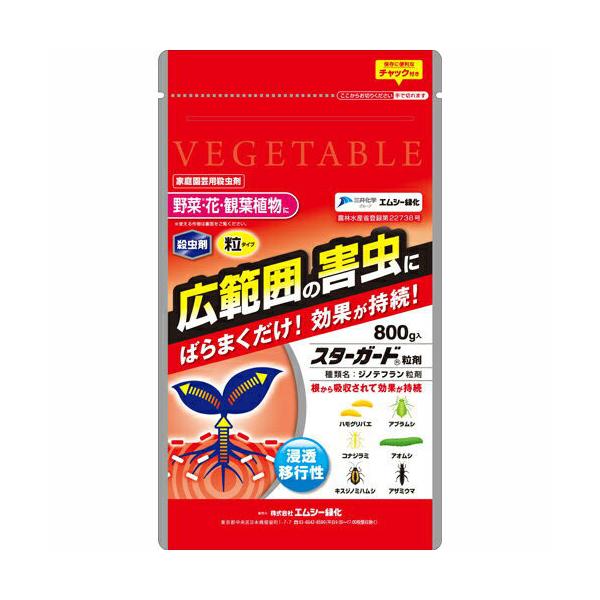 適用作物・適応害虫が多くバラ以外にも多くの作物に使用できます。浸透移行性があり即効性、残効性に優れます。オルトランなどに耐性が付いた害虫にも有効なのでローテーションして使用できます。有効成分が植物体内に速やかに浸透移行して、茎や葉に到達。発...