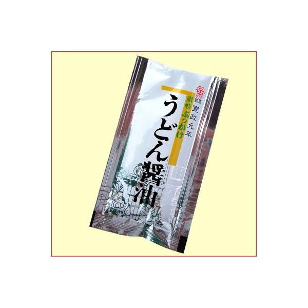 商品内容 だし醤油■鎌田醤油製　うどん醤油（小袋）　１袋（20ml）×1袋　（1人用） 賞味期間 常温保存で約11ヶ月 つゆの特徴 風味：さば節、かつお節、昆布がベースでぶっかけに　　　合うよう風味を強めています。色目：醤油より淡い色味　：...