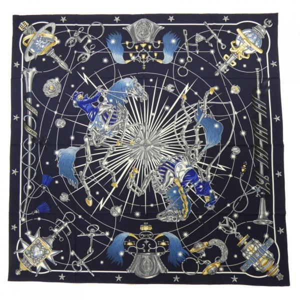 メーカ/ブランド：エルメス　商品名：ショール　通称：CHORUS STELLARUM　商品ランク：中古品A