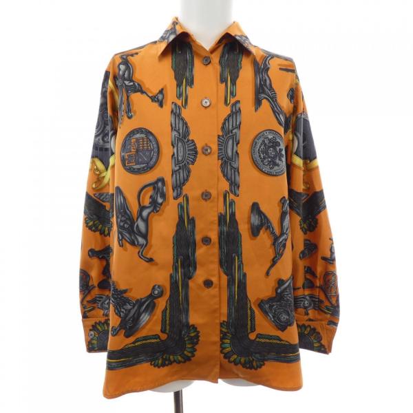 メーカ/ブランド：エルメス　商品名：シャツ　通称：LES PARURES DU VENT　商品ランク：中古品B