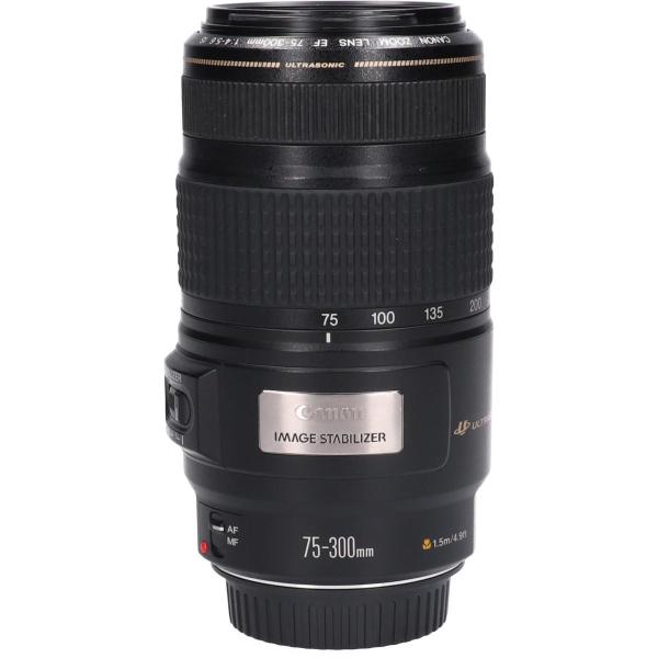 メーカ/ブランド：ＣＡＮＯＮ　商品名：ＥＦ７５−３００ｍｍ　Ｆ４−５．６ＩＳ　ＵＳＭ　通称：交換レンズ　商品ランク：中古品Ｃ