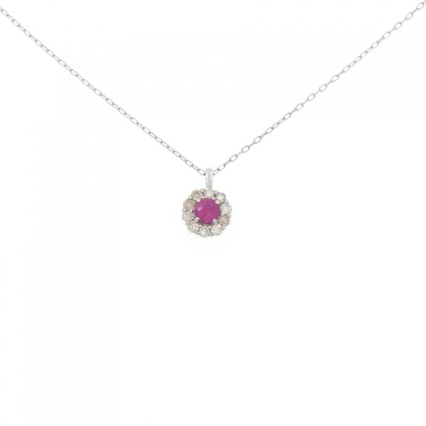 商品名：ルビー ネックレス　商品ランク：新品