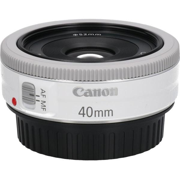 メーカ/ブランド：ＣＡＮＯＮ　商品名：ＥＦ４０ｍｍ　Ｆ２．８ＳＴＭ　ＷＨＩＴＥ　通称：交換レンズ　商品ランク：中古品Ａ