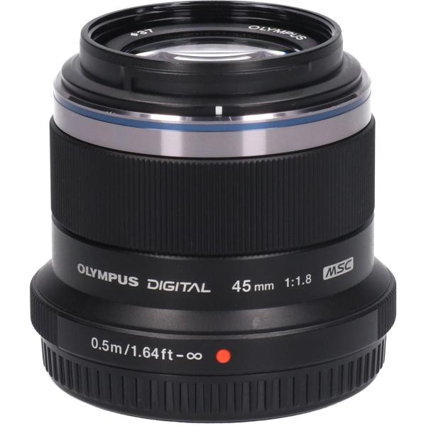 メーカ/ブランド：ＯＬＹＭＰＵＳ　商品名：ＭＺＤ４５ｍｍ　Ｆ１．８ブラック　通称：交換レンズ　商品ランク：中古品Ｂ