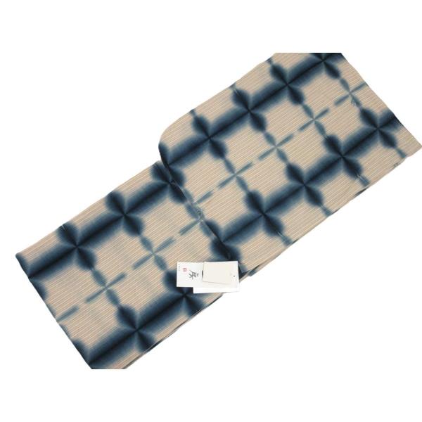 商品名：【新品】女ゆかた　板締め絞り　Lサイズ　商品ランク：新品