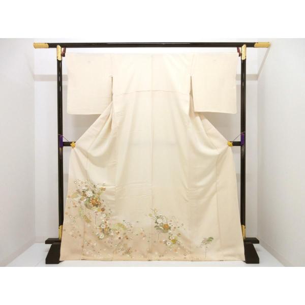 商品名：色留袖　友禅金彩加工　丸に木瓜　商品ランク：中古品Ａ