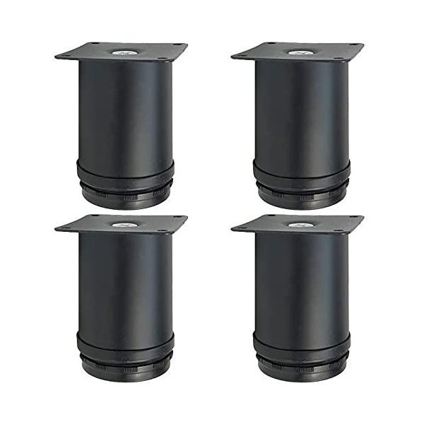 高品質：ステンレス鋼製テーブル 脚、電気めっき表面処理、防錆、耐腐食性、および清掃が容易です。長年の使用にも耐えられます、強力な支持力があり、各脚の耐荷重性は200Kg取り付けが簡単：高さ調節可能 テーブル 足、ネジ が付属しており, ネジ...