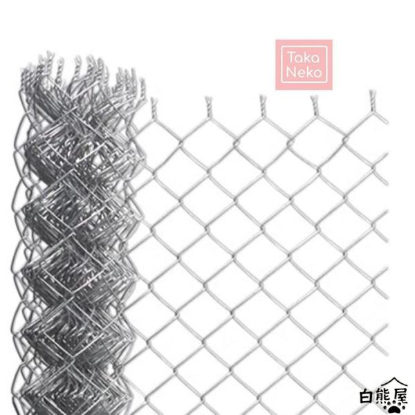 金網フェンス、菱形亜鉛メッキワイヤーメッシュ鋼線フックフェンス庭の家禽ネット用隔離された魚の池保護