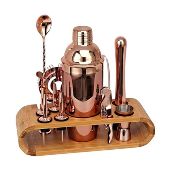 Jompog シェーカー ステンレス 12点セット 業務用750ml カクテル シェイカー バーテンダー セット カクテルセットバーテンダー 最高ツール ステンレス製 カクテルセット バーテンダーキット ホームバーキット バーテンダーツール...