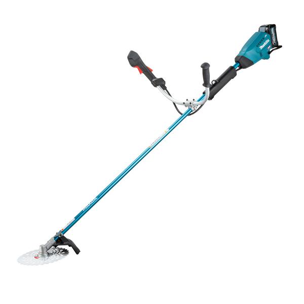 ４０Ｖｍａｘ４．０Ａｈバッテリ１個付き。２３ｍＬエンジン式同等の使用感。ブラシレスモータ搭載。本体ＩＰＸ４・バッテリＩＰ５６．楽らくロングドライブモード搭載。